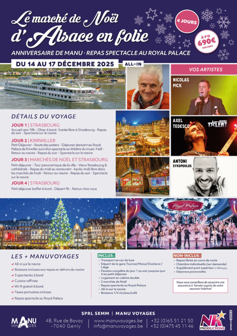 MARCHE NOEL EN ALSACE 2025 – Manu Voyages